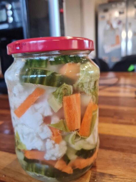 home Made Fermented Vegetables - Cooking with Fi